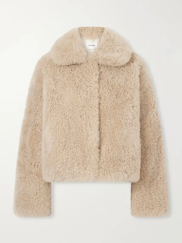 YVES SALOMON Shearling Jacket - Neutrals