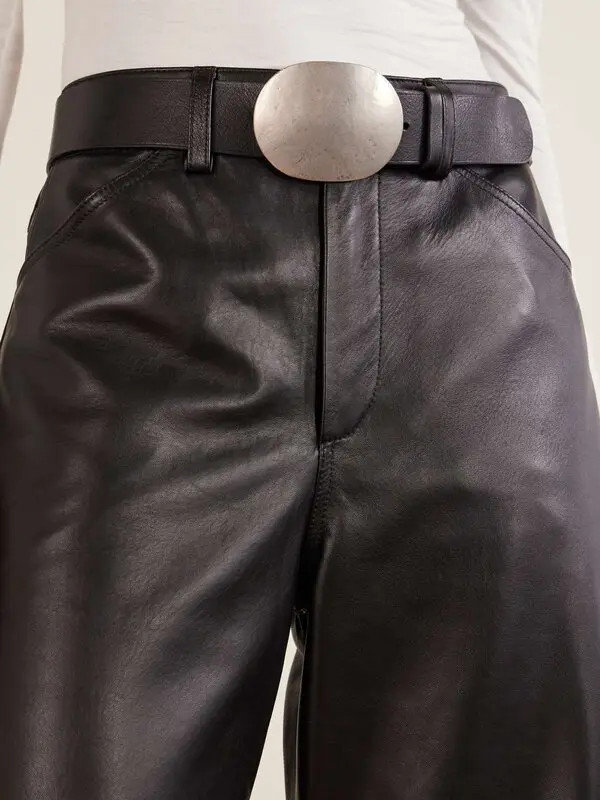 NILI LOTAN Wayne Leather Belt