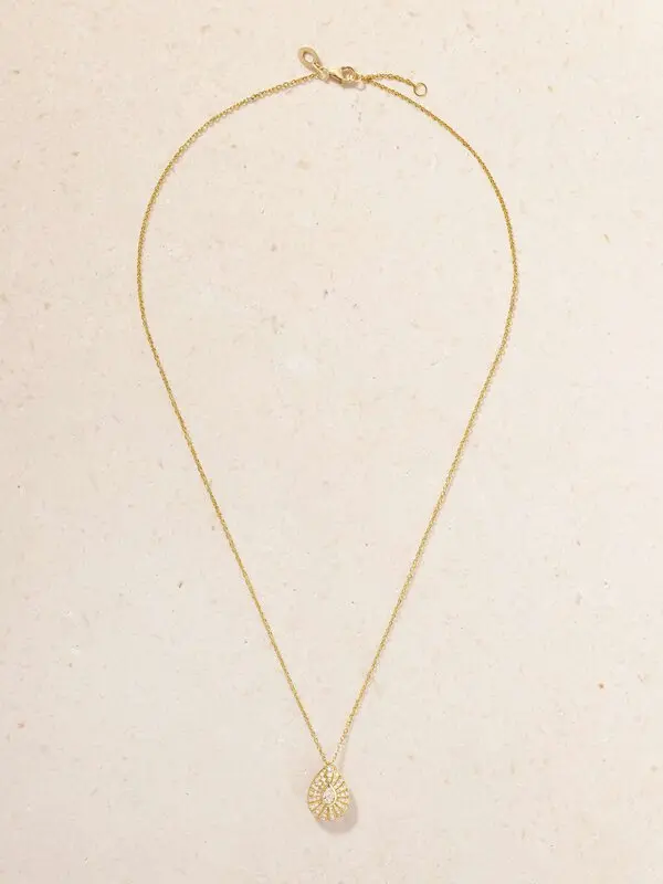 L'ATELIER NAWBAR Bond Drop 18-karat Diamond Pendant Necklace