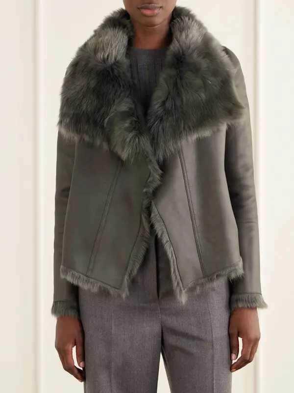 YVES SALOMON Reversible Shearling And Leather Jacket