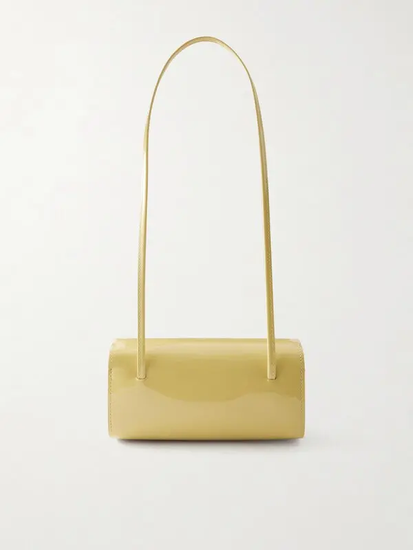 FANE Patent Leather Shoulder Bag - Green