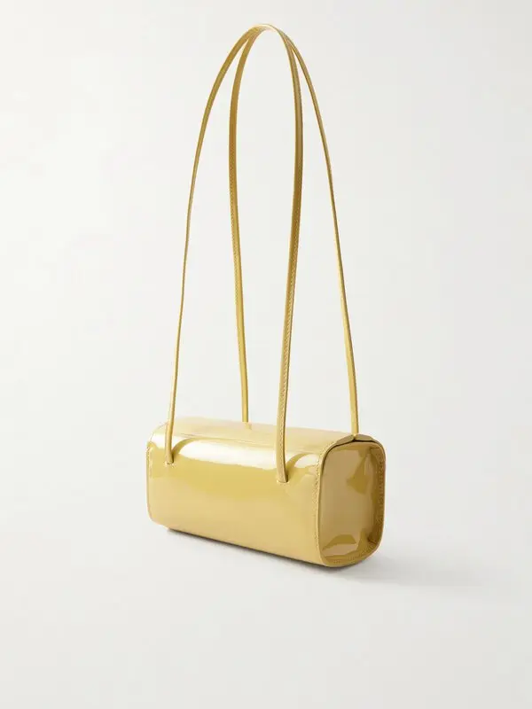 FANE Patent Leather Shoulder Bag - Green
