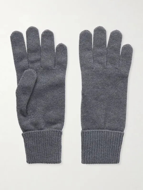 Johnstons Of Elgin Doris Cashmere Blend Gloves - Gray