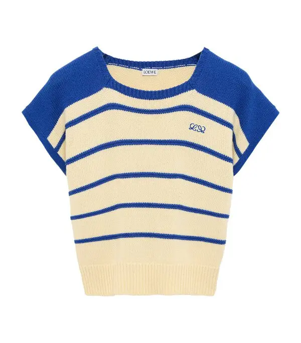 Loewe Cotton-wool Stripe Sweater - Yellow