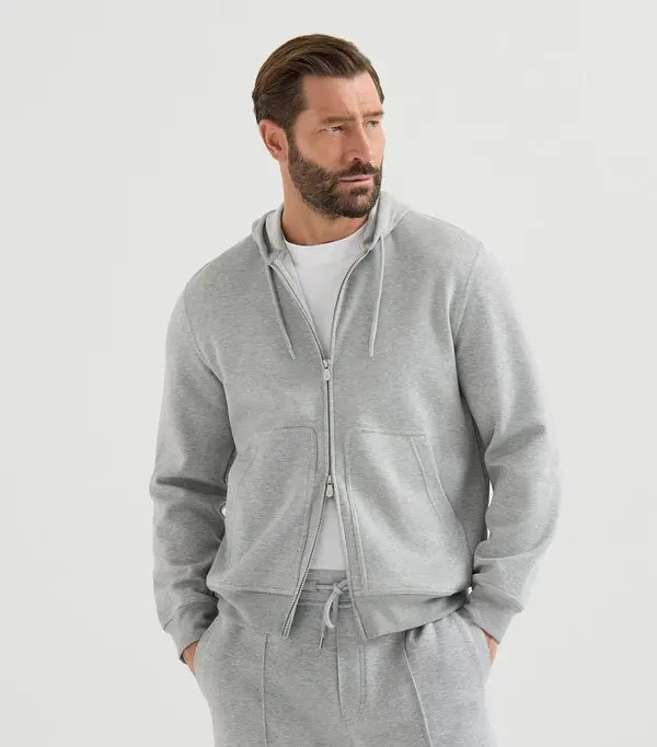 Brunello Cucinelli French Terry Zip-up Hoodie