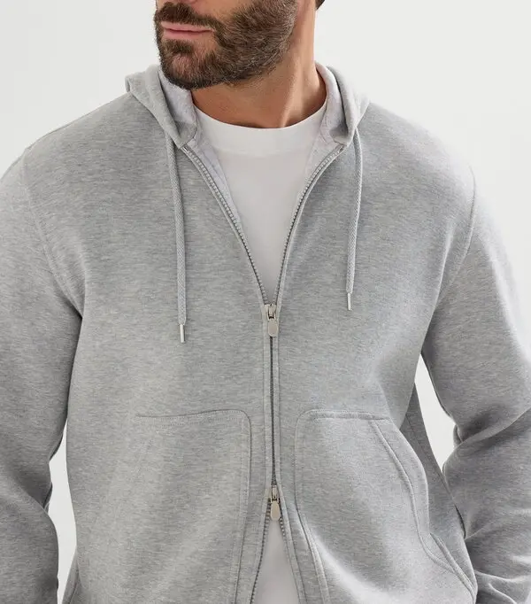 Brunello Cucinelli French Terry Zip-up Hoodie