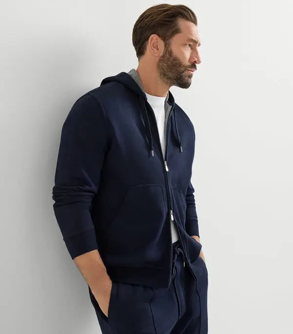 Brunello Cucinelli French Terry Zip-up Hoodie
