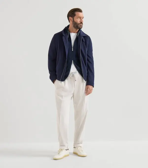 Brunello Cucinelli Cashmere Hooded Cardigan - Blue