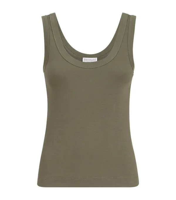 Brunello Cucinelli Stretch-cotton Tank Top