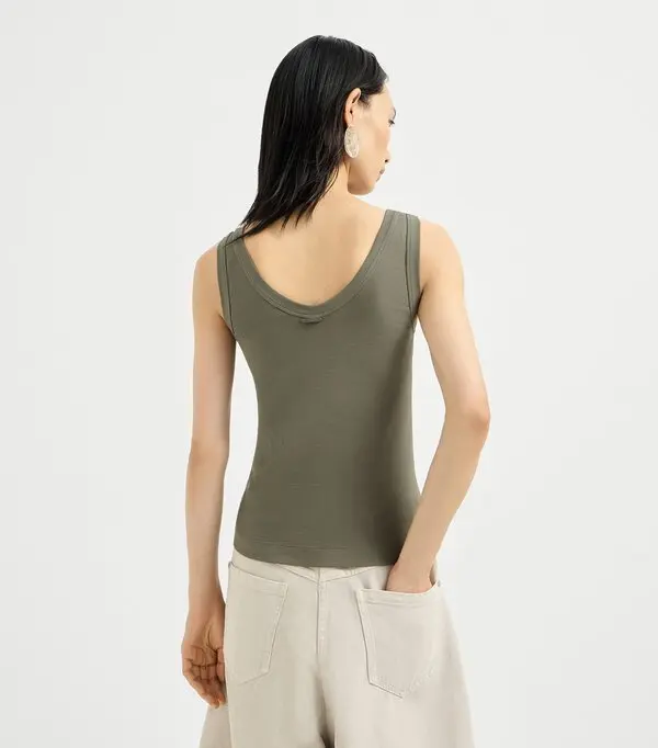 Brunello Cucinelli Stretch-cotton Tank Top