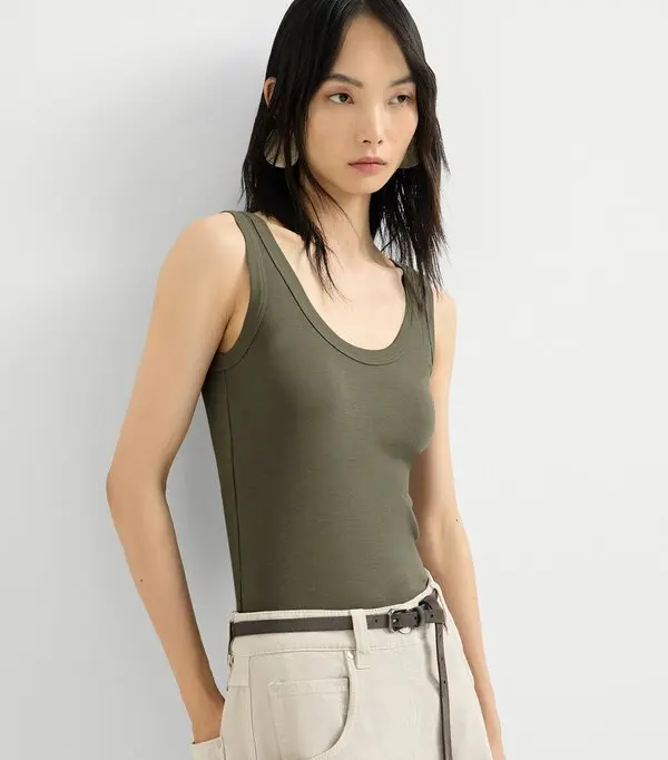 Brunello Cucinelli Stretch-cotton Tank Top