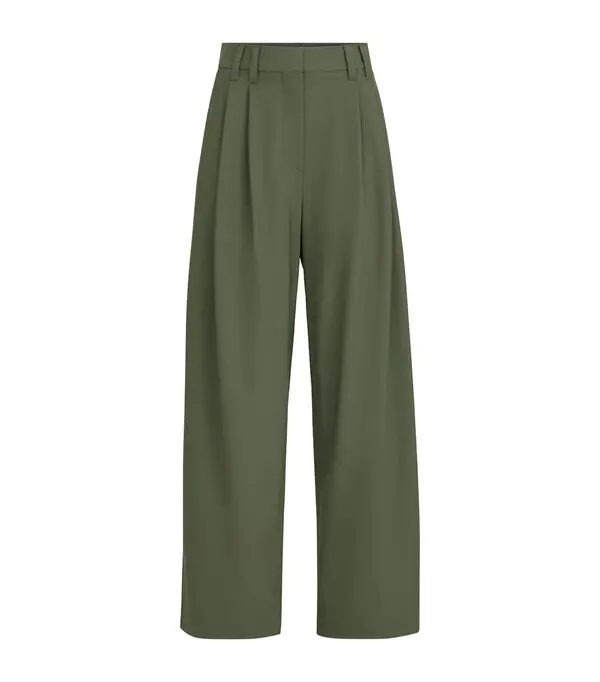 Brunello Cucinelli Tropical Luxury Wool Tailored Trousers