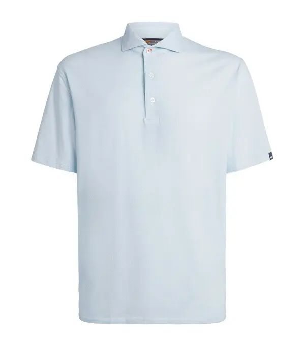Kjus Pima Cotton Printed Hollow Polo Shirt