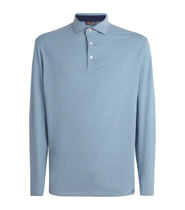 Kjus Stripe Soren Long-sleeve Polo Shirt