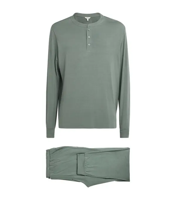 Eberjey Modal Henry Long Pyjama Set