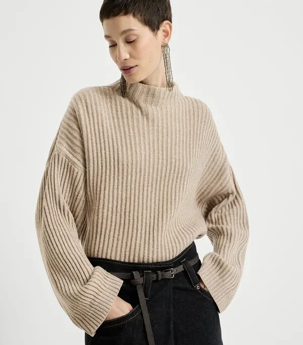 Brunello Cucinelli Sparkling Rollneck Sweater