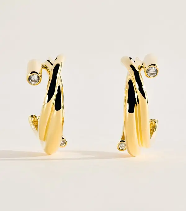 Completedworks Plated Irregular Hoop Earrings