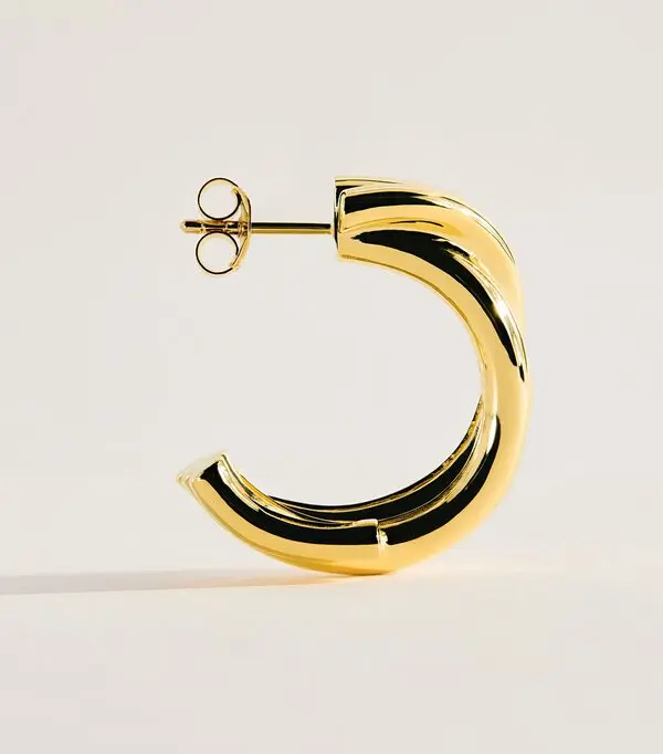 Completedworks Plated Irregular Hoop Earrings