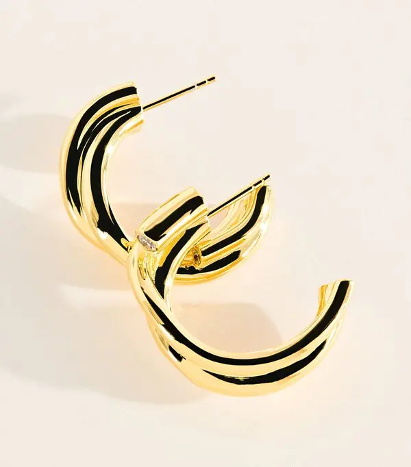 Completedworks Plated Irregular Hoop Earrings