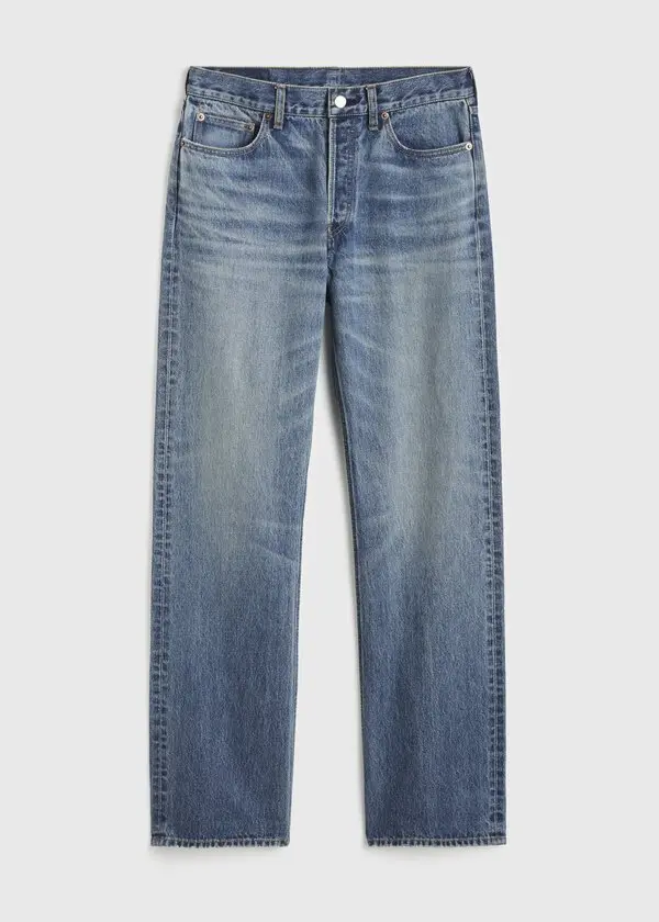 TOTEME Straight Leg Denim Jeans - Mid Vintage