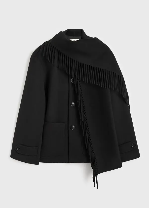 TOTEME Fringed Scarf Jacket