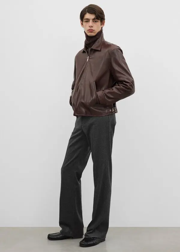 TOTEME Zip Leather Jacket