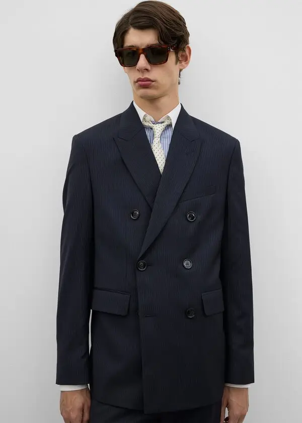 TOTEME Boxy Db Jacket - Navy