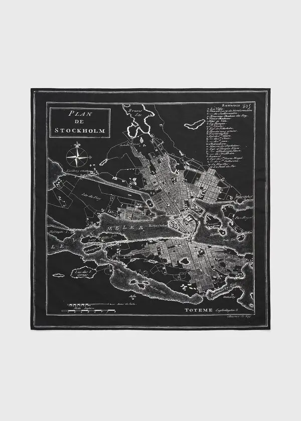 TOTEME Stockholm Bandana - Black