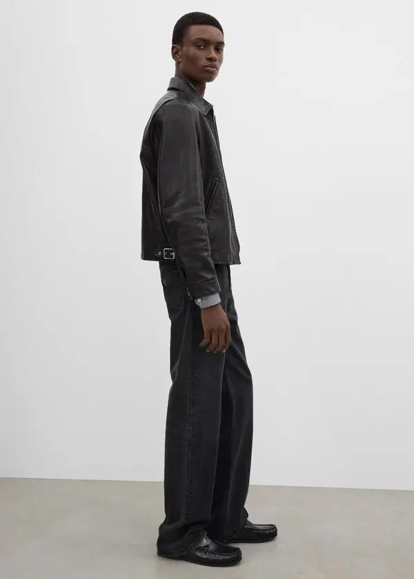 TOTEME Zip Leather Jacket