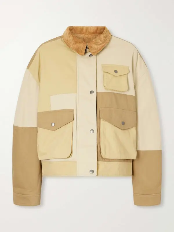 MARANT ETOILE Risla Corduroy-trimmed Cotton Jacket
