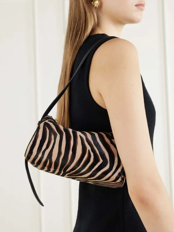 Veronica Beard Ziger Animal-print Calf Hair Shoulder Bag