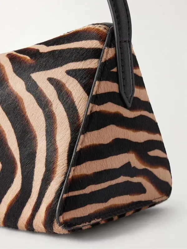 Veronica Beard Ziger Animal-print Calf Hair Shoulder Bag