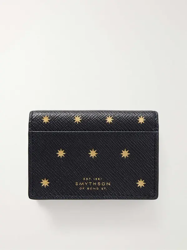 Smythson Panama Printed Leather Wallet