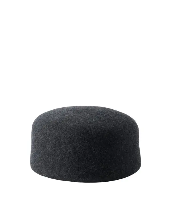 GIGI BURRIS MILLINERY Lauren Wool-felt Flat Cap - Gray