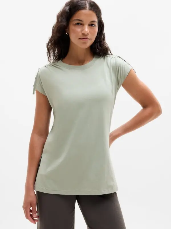 Athleta Favorite Cotton Cinched Tee