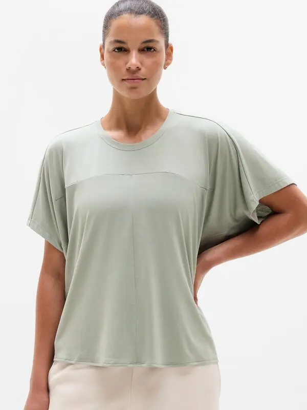 Athleta Move With Ease Draped Tee