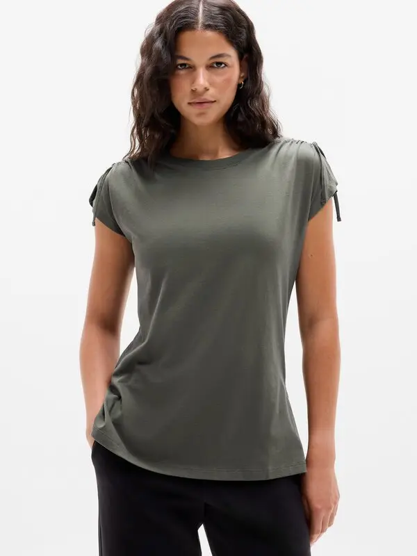 Athleta Favorite Cotton Cinched Tee