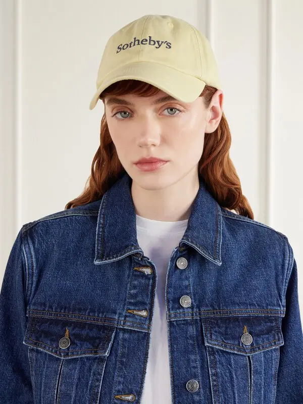FRAME Sotheby's Embroidered Cotton-canvas Cap