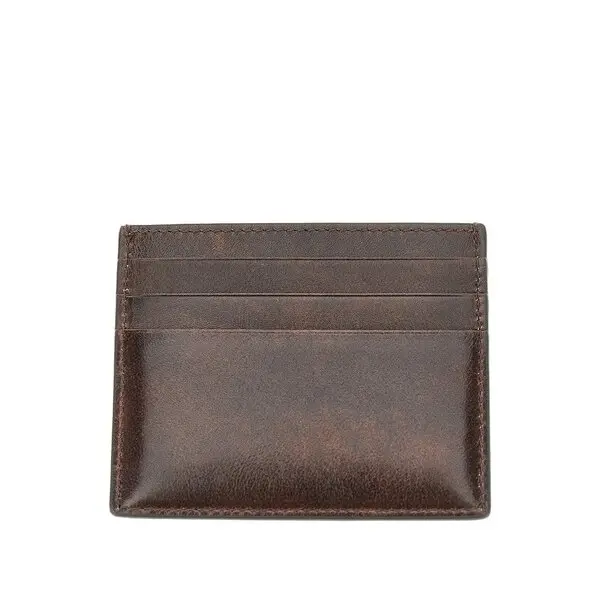 Prada Vintage Effect Leather Cardholder