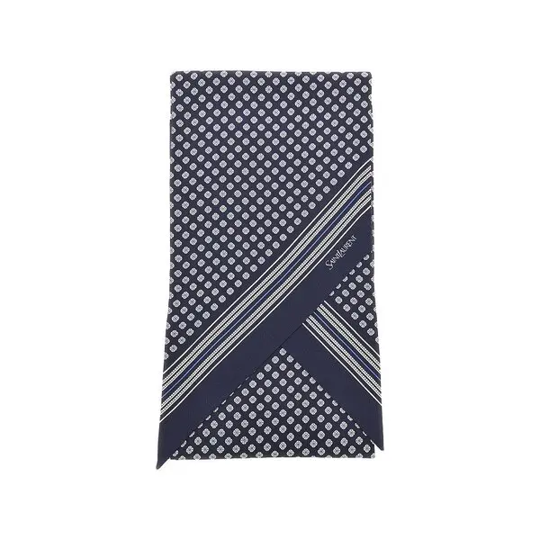 Saint Laurent Silk Twill Lavalliere Scarf