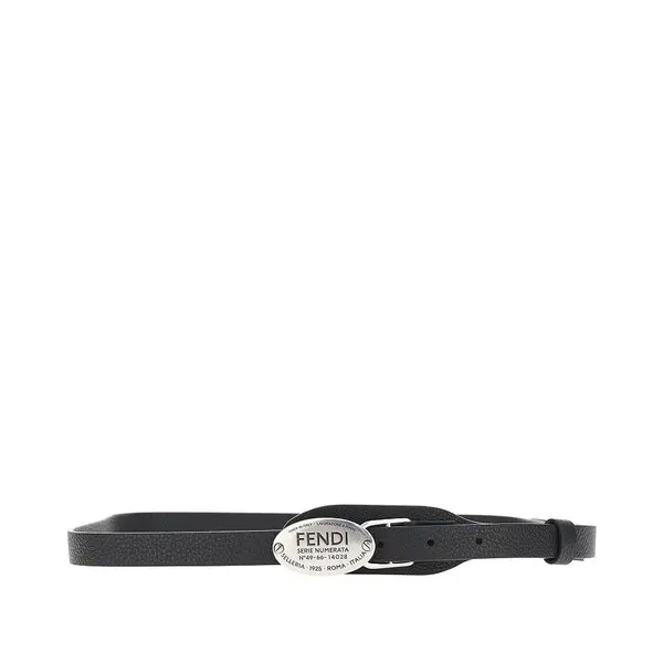 Fendi Selleria' Leather Belt - Black