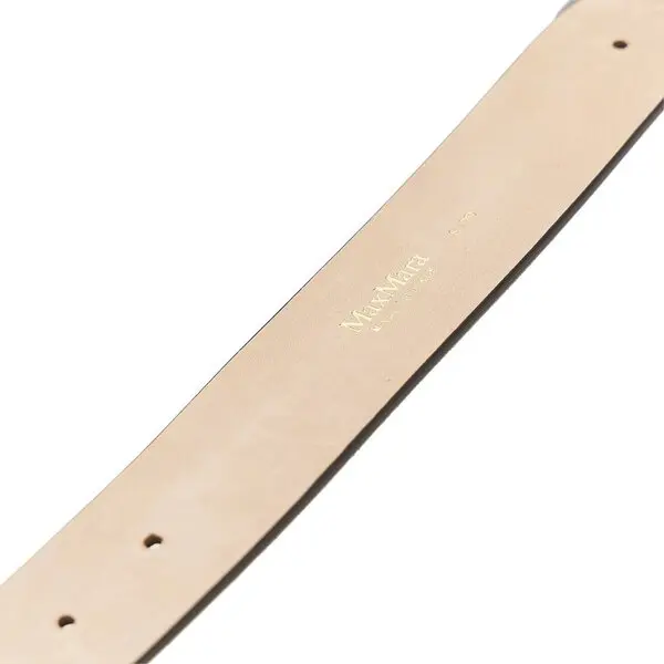 Max Mara Double Buckle Uede Leather Belt