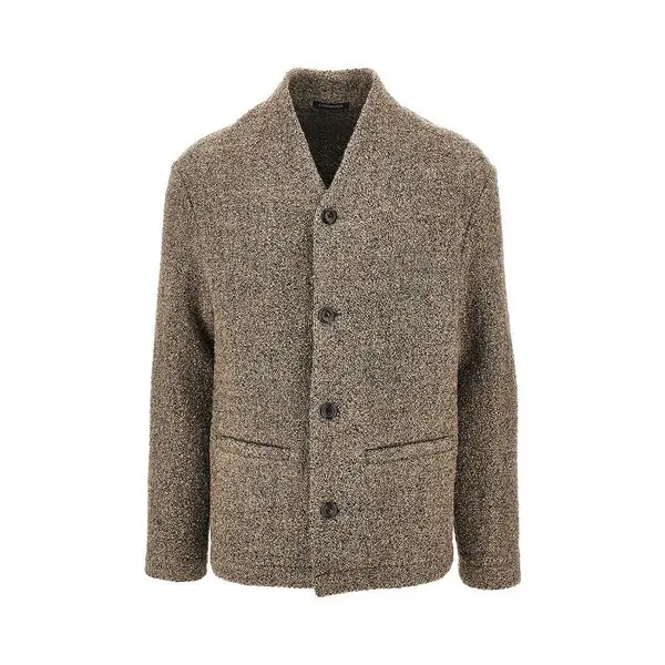 Emporio Armani Bouclé Wool-blend Jacket