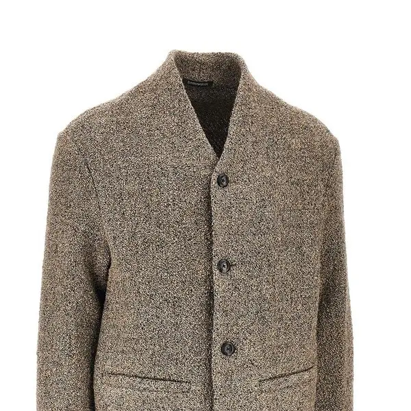 Emporio Armani Bouclé Wool-blend Jacket