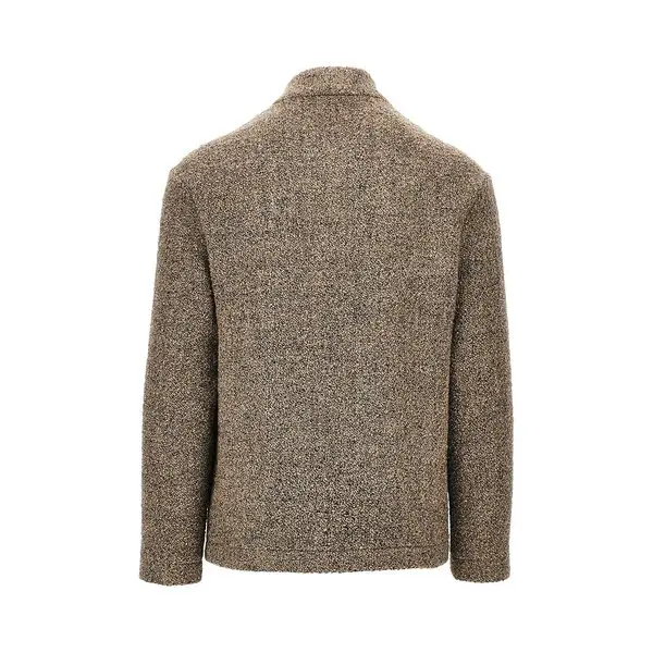 Emporio Armani Bouclé Wool-blend Jacket