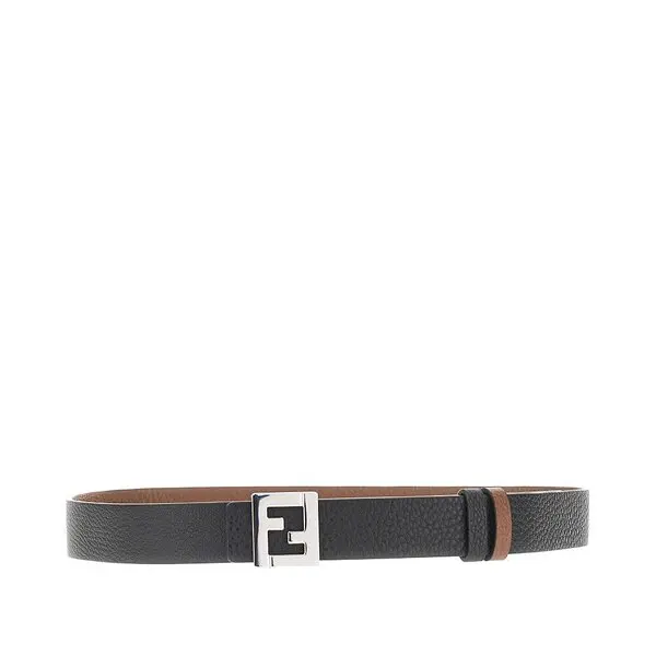 Fendi Ff' Leather Reversible Belt - Multicolor
