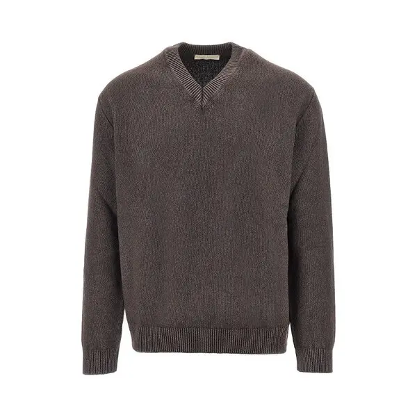 DANIELE FIESOLI Upcycled Cahmere V-neck Weater - Brown