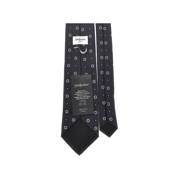 Saint Laurent Sik Jacquard Necktie