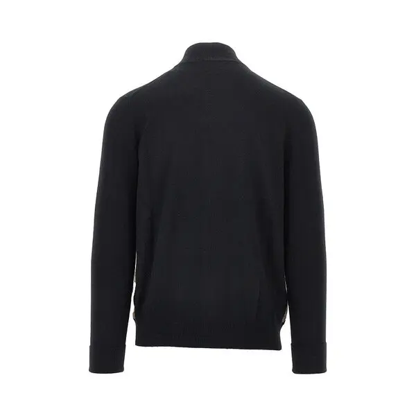 BALLANTYNE Diamond-shaped Cashmere Cardigan - Black