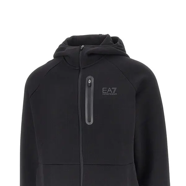 EA7 Natural Ventu7 Full-zip Hoodie